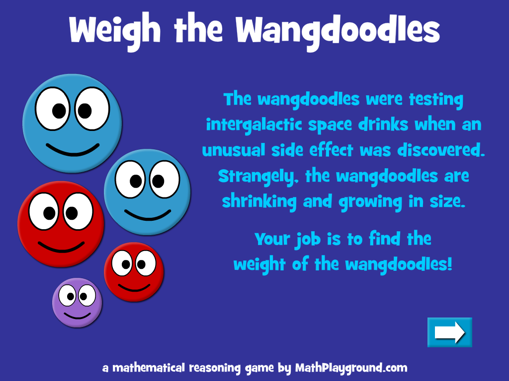 Weigh the Wangdoodles | Math Playground